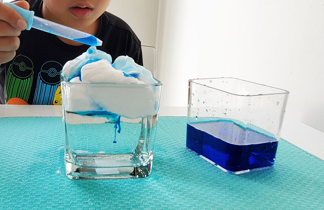 Rain Cloud Science Experiment | Home Activities | Learning Jungle