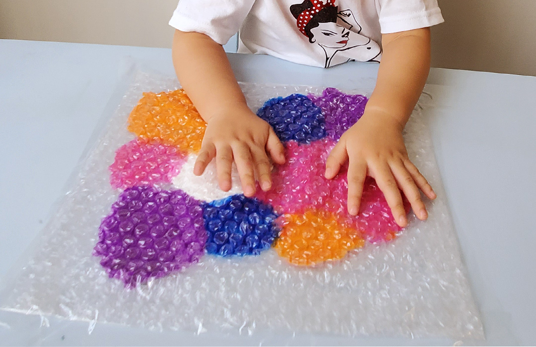 Sensory Bubble Art | Home Activities | Learning Jungle